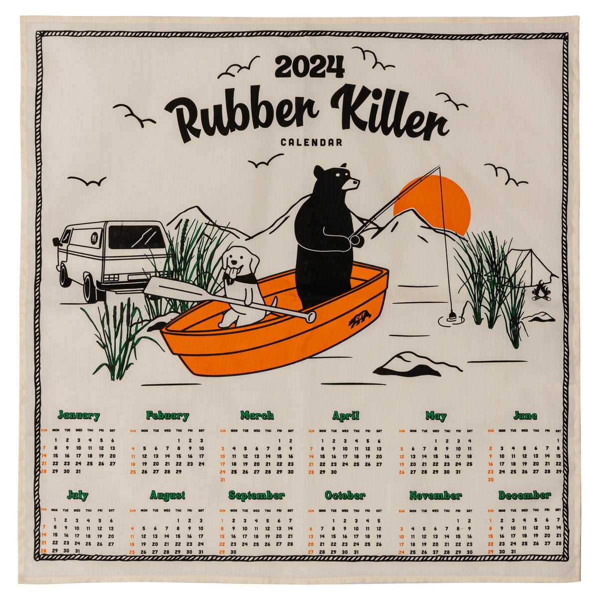 2024 RUBBER KILLER CALENDAR